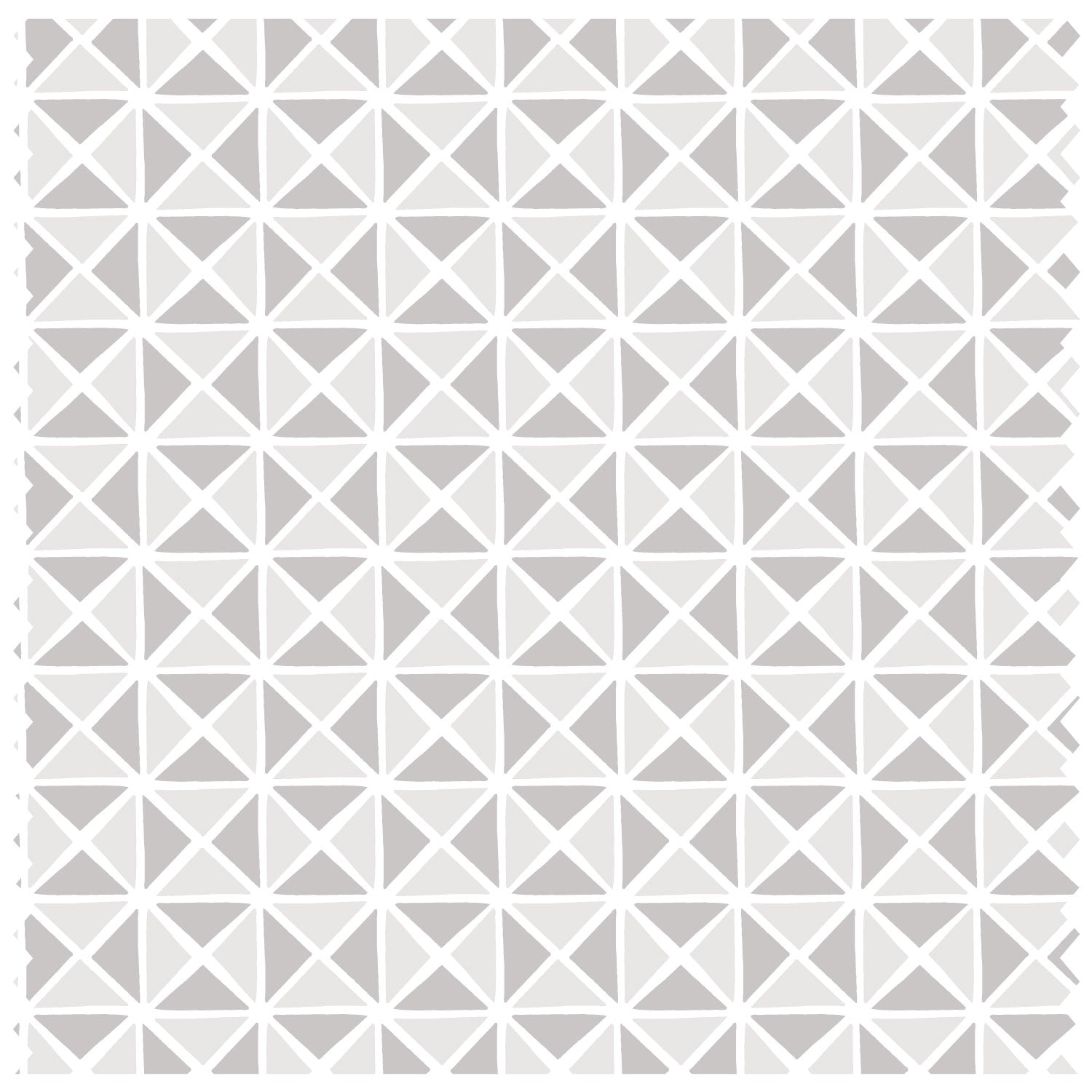 Grey Checkered Triangles Geometric Tiles - Roller Blind